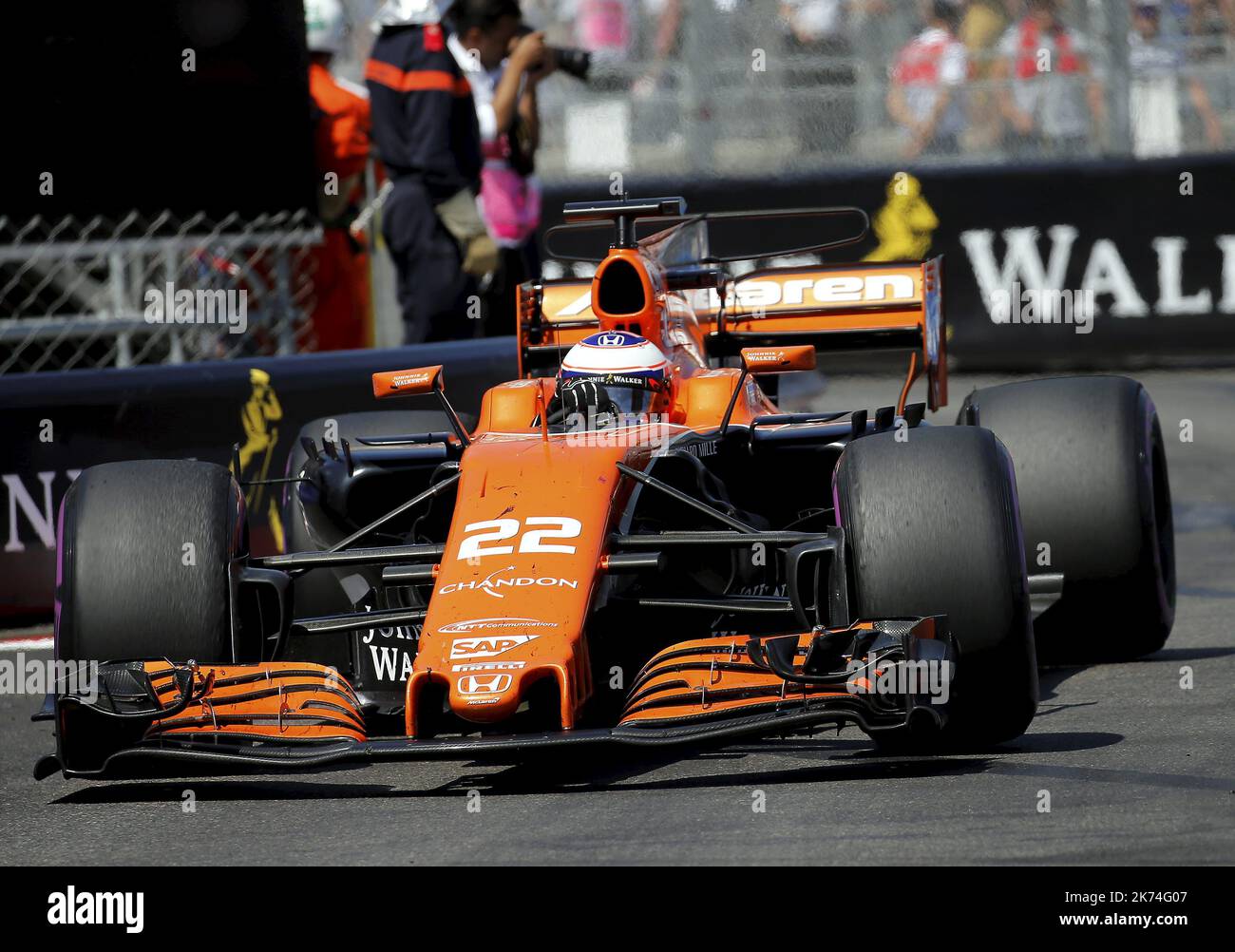22 Jenson Button (Mc Laren) Monaco Formula One Grand Prix at the Monte ...