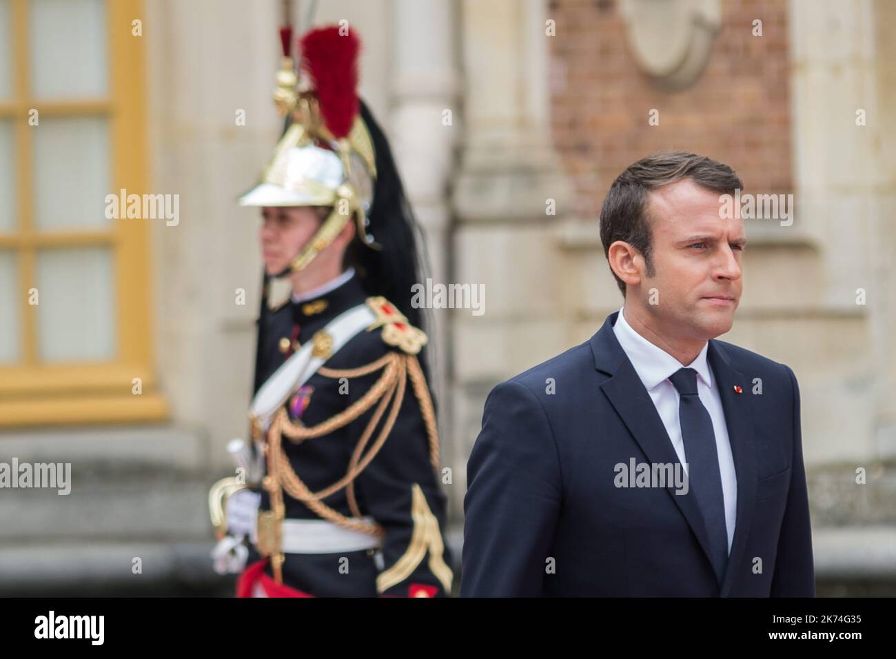 France / Yvelines (french department) / Versailles - Emmanuel Macron ...