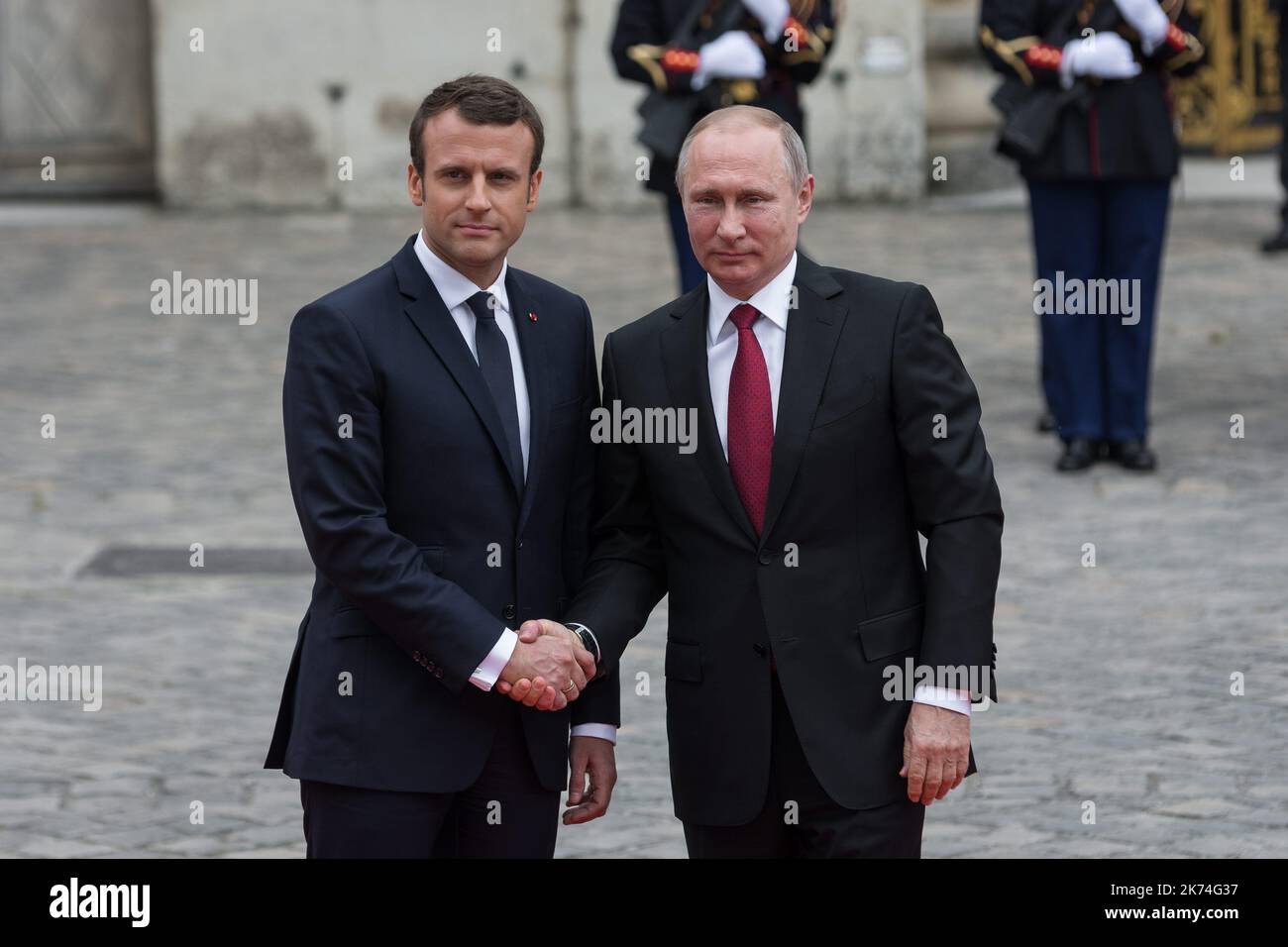 France / Yvelines (french department) / Versailles - Emmanuel Macron ...