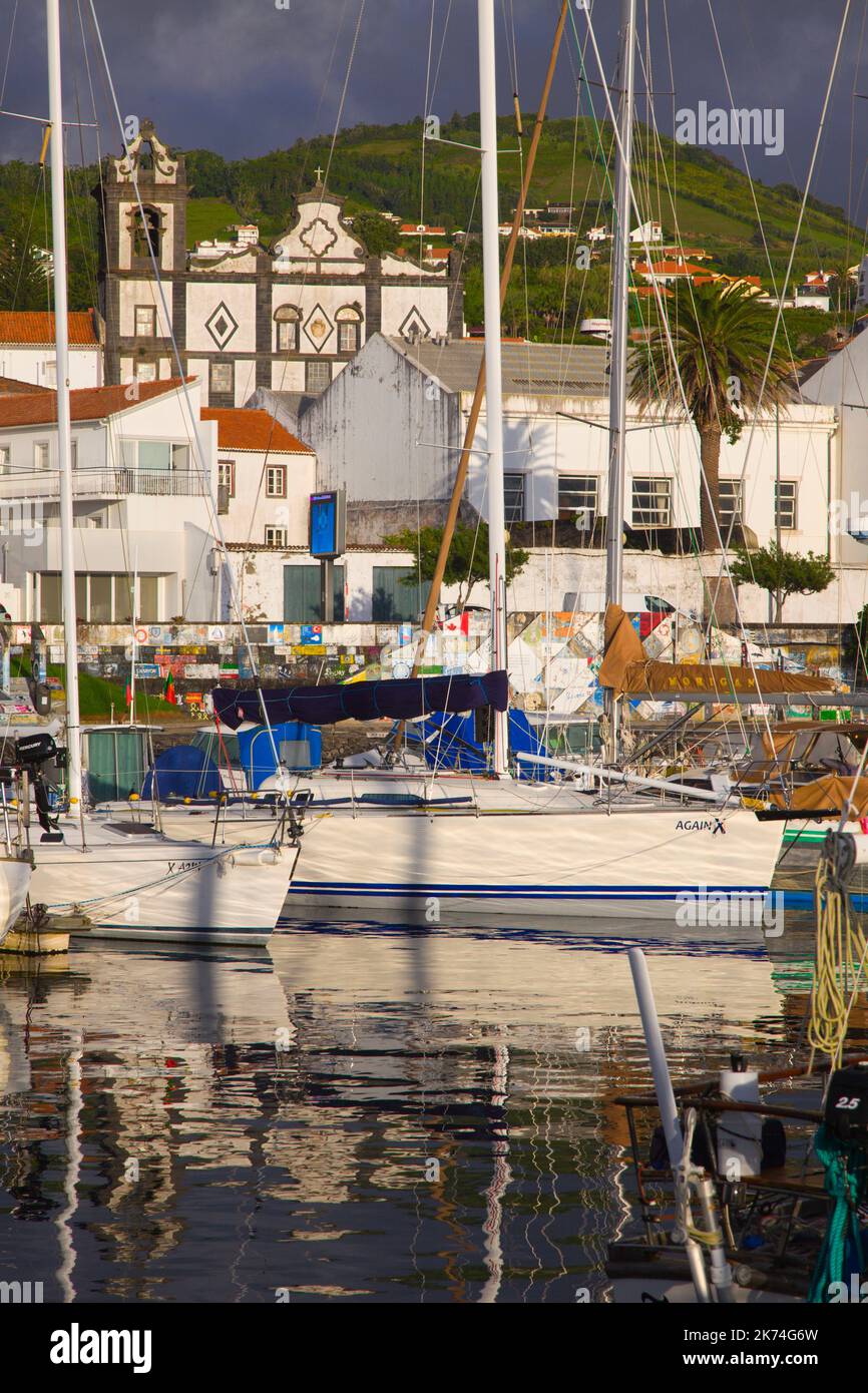 Portugal, Azores, Faial Island, Horta, harbor Stock Photo - Alamy