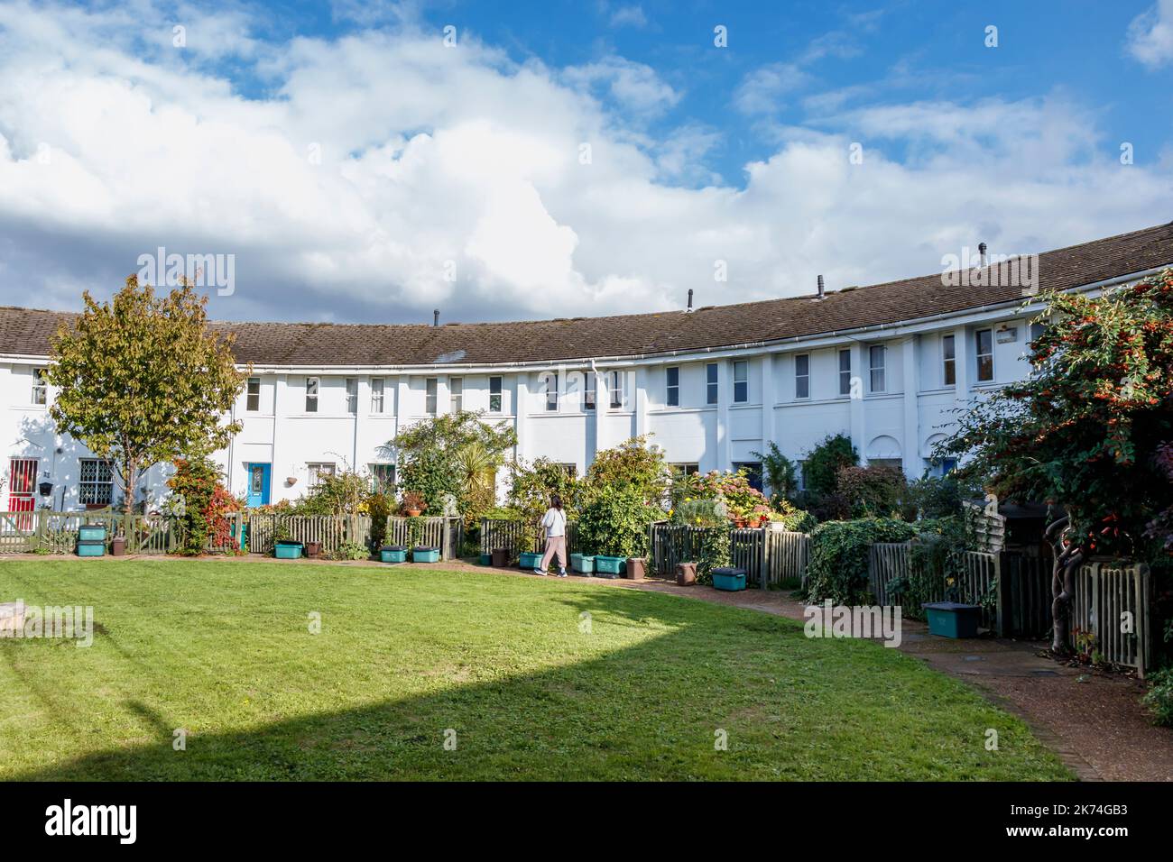 Elm Village, a residential development in Camden next to Regents Canal ...