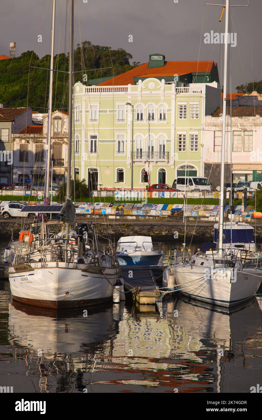 Portugal, Azores, Faial Island, Horta, harbor Stock Photo - Alamy