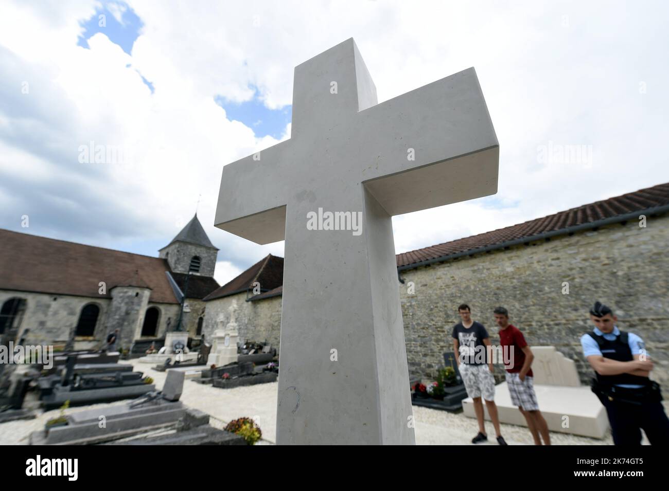 A new cross is fixed to the tomb of General de Gaulle, one of France’s most revered figures ...