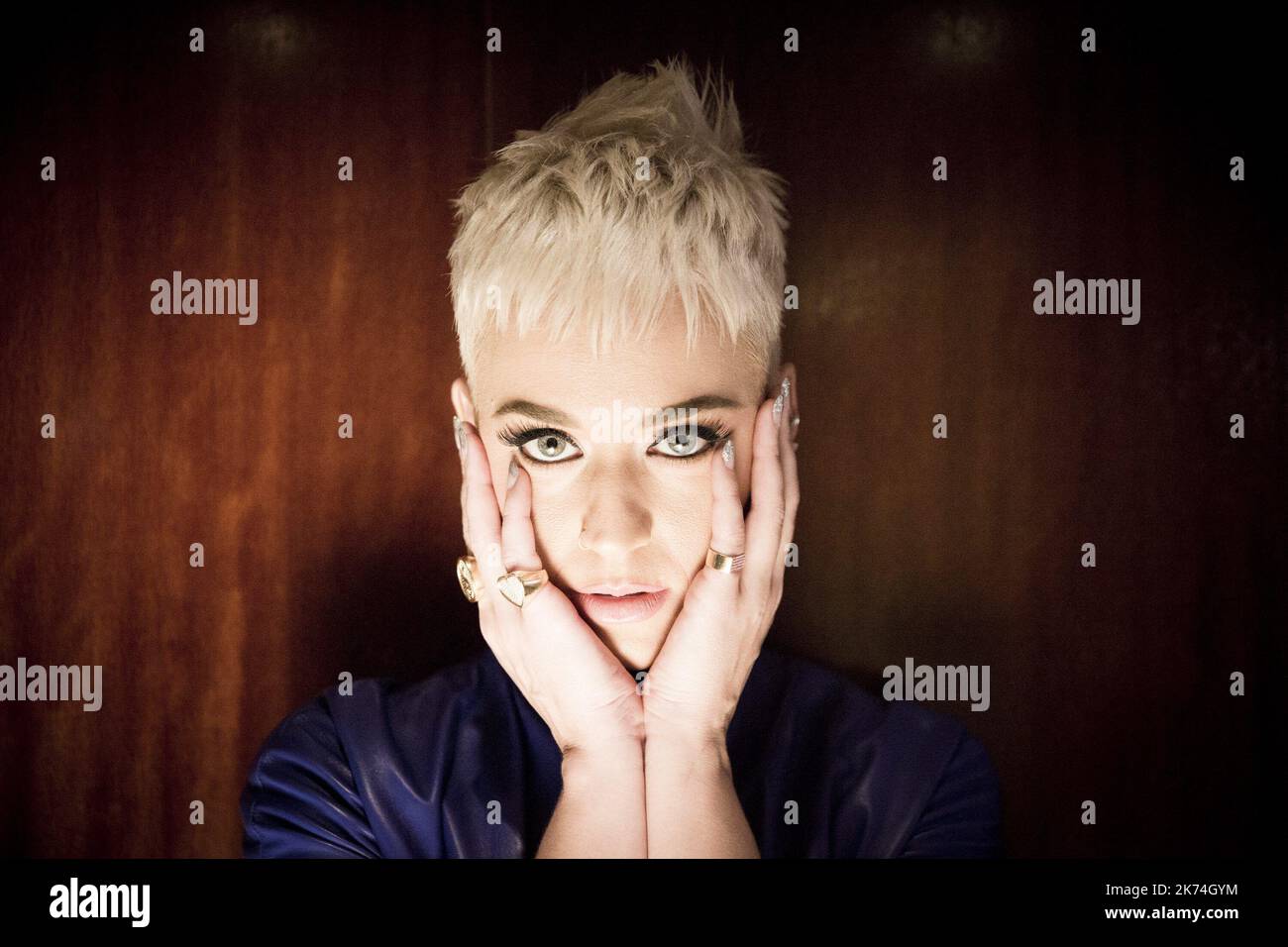 Katy Perry during a portrait session in Paris, France Stock Photo - Alamy