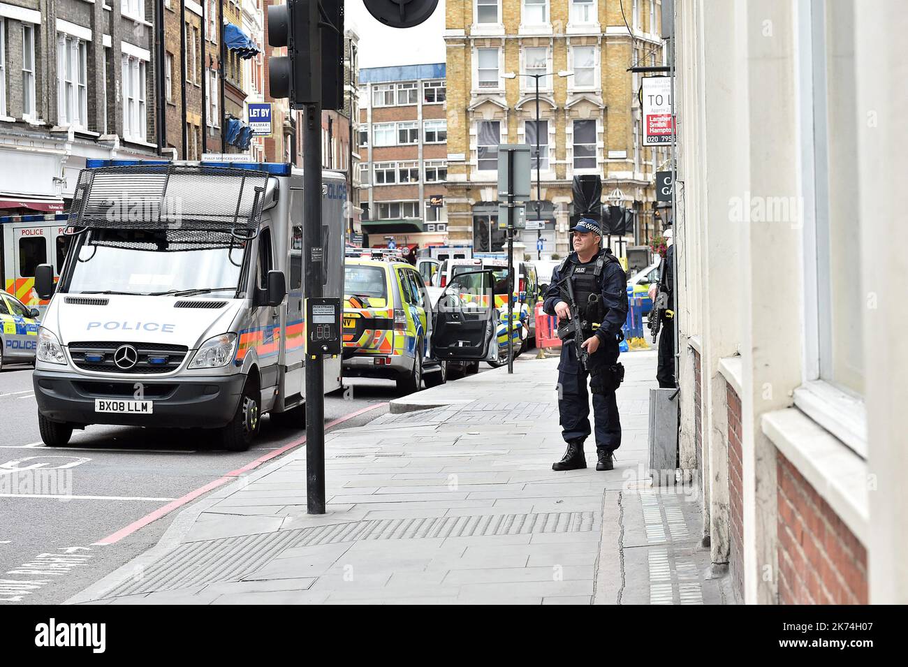 LONDON A few hours after near the scene of last night's terrorist ...