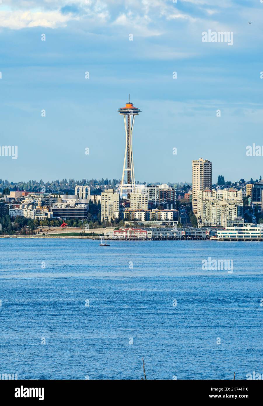 A view of the skyline in Seattle, Washingotn. Architecture shot Stock ...
