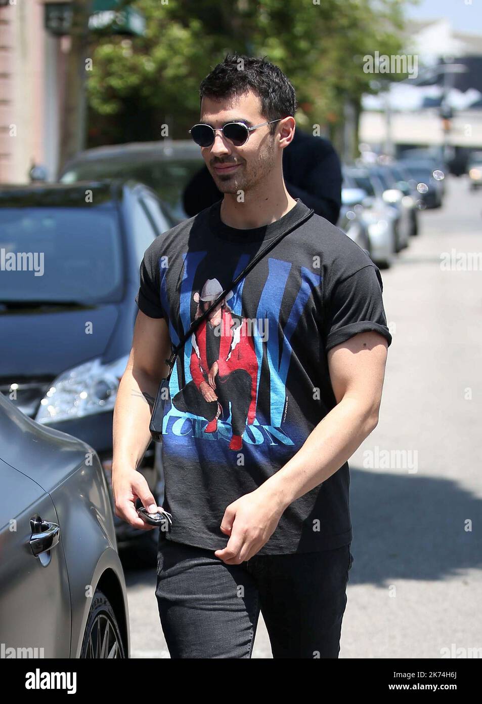 Joe Jonas seen out and about in Los Angeles, California Stock Photo - Alamy