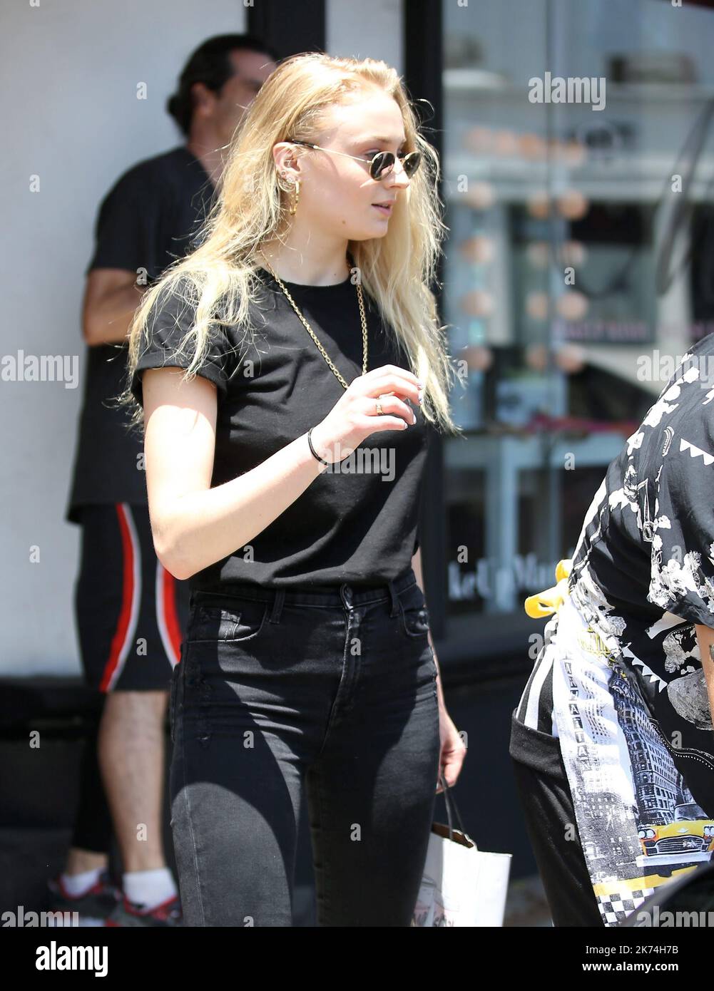 Sophie Turner seen out and about in Los Angeles, California Stock Photo ...