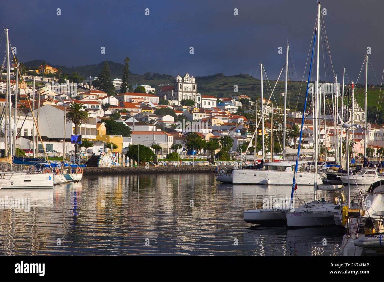 Portugal, Azores, Faial Island, Horta, harbor Stock Photo - Alamy