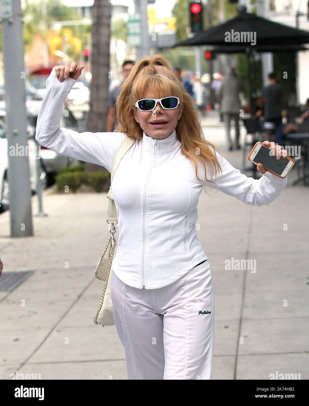 Charo goes shopping in Beverly Hills Stock Photo - Alamy