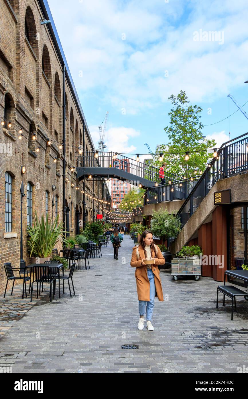 Lower Stable Street in the King's Cross redevelopment area, London, UK ...