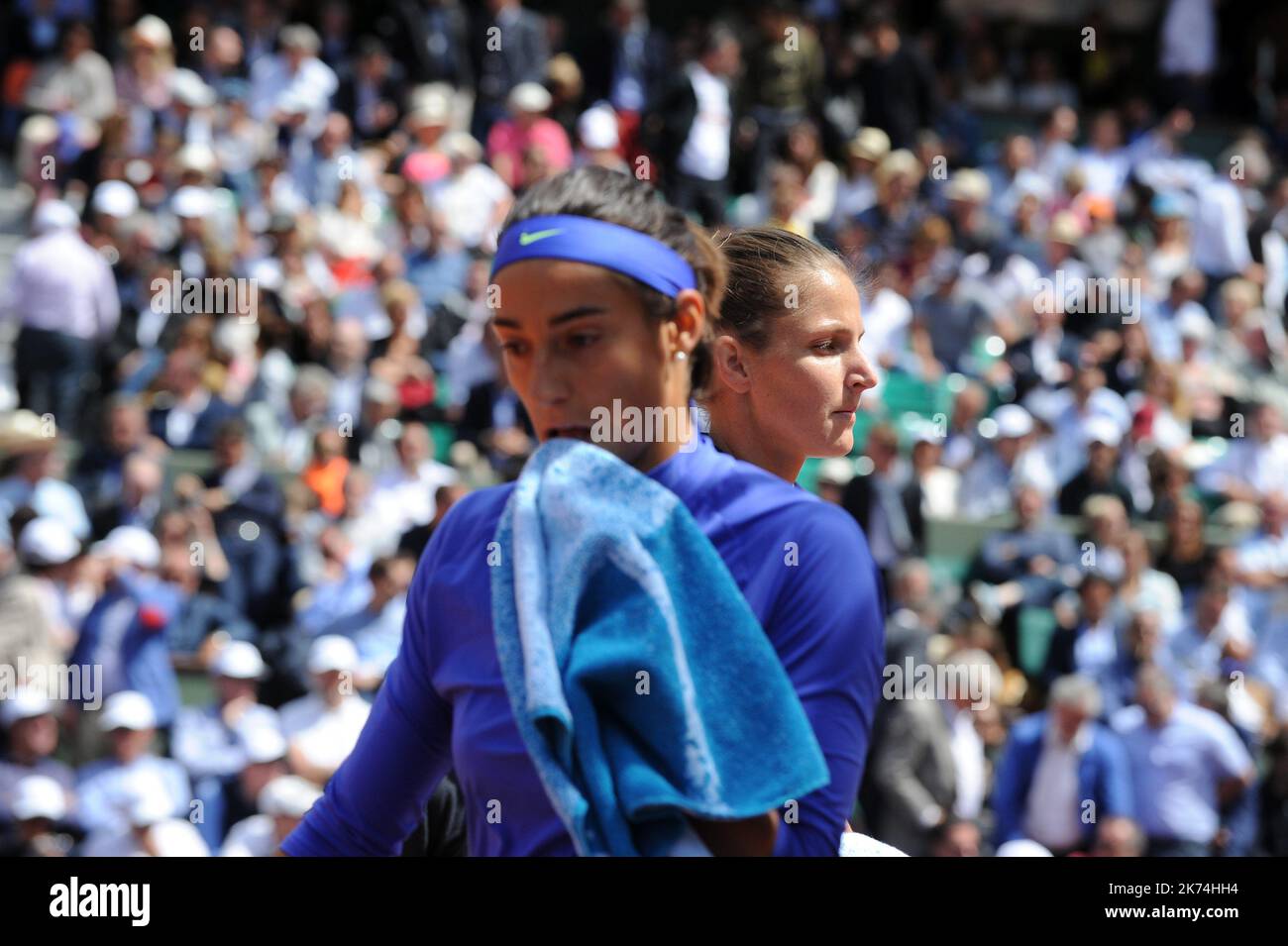 Caroline Garcia Fra Vs Karolina Pliskova Cze During The Quater