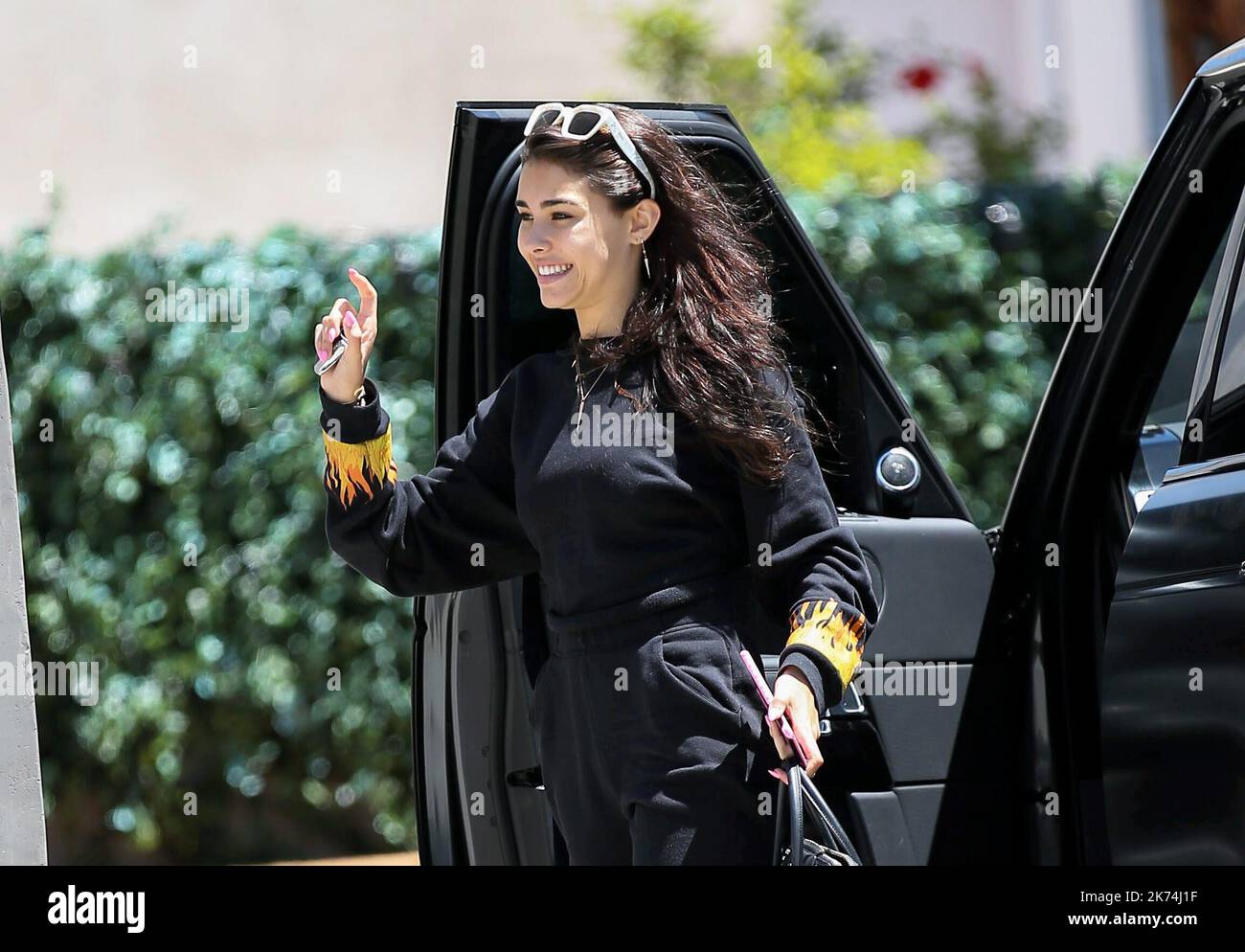Madison Beer is seen out and about in Los Angeles, 12th June 2017 Stock ...
