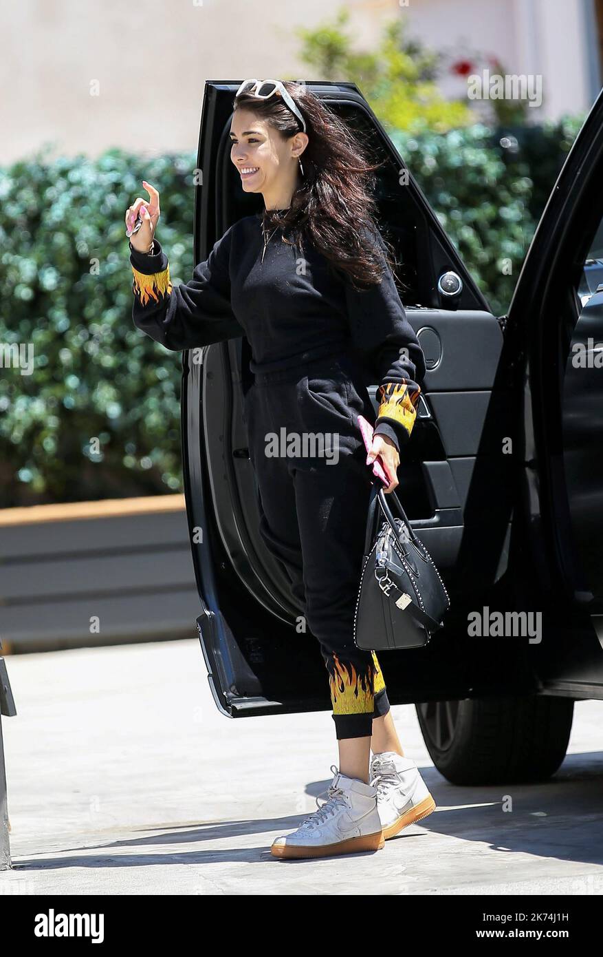 Madison Beer is seen out and about in Los Angeles, 12th June 2017 Stock ...
