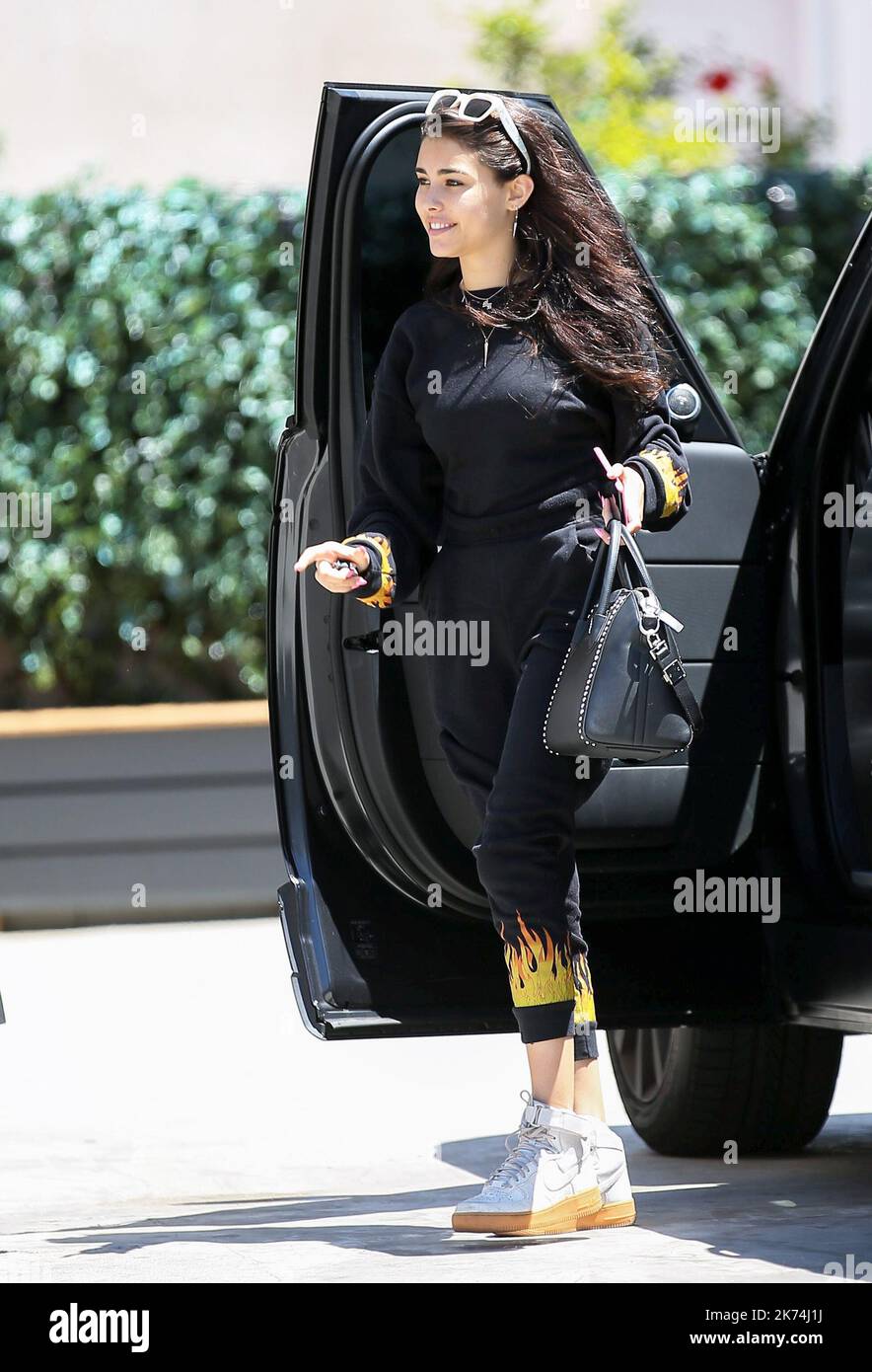 Madison Beer is seen out and about in Los Angeles, 12th June 2017 Stock ...