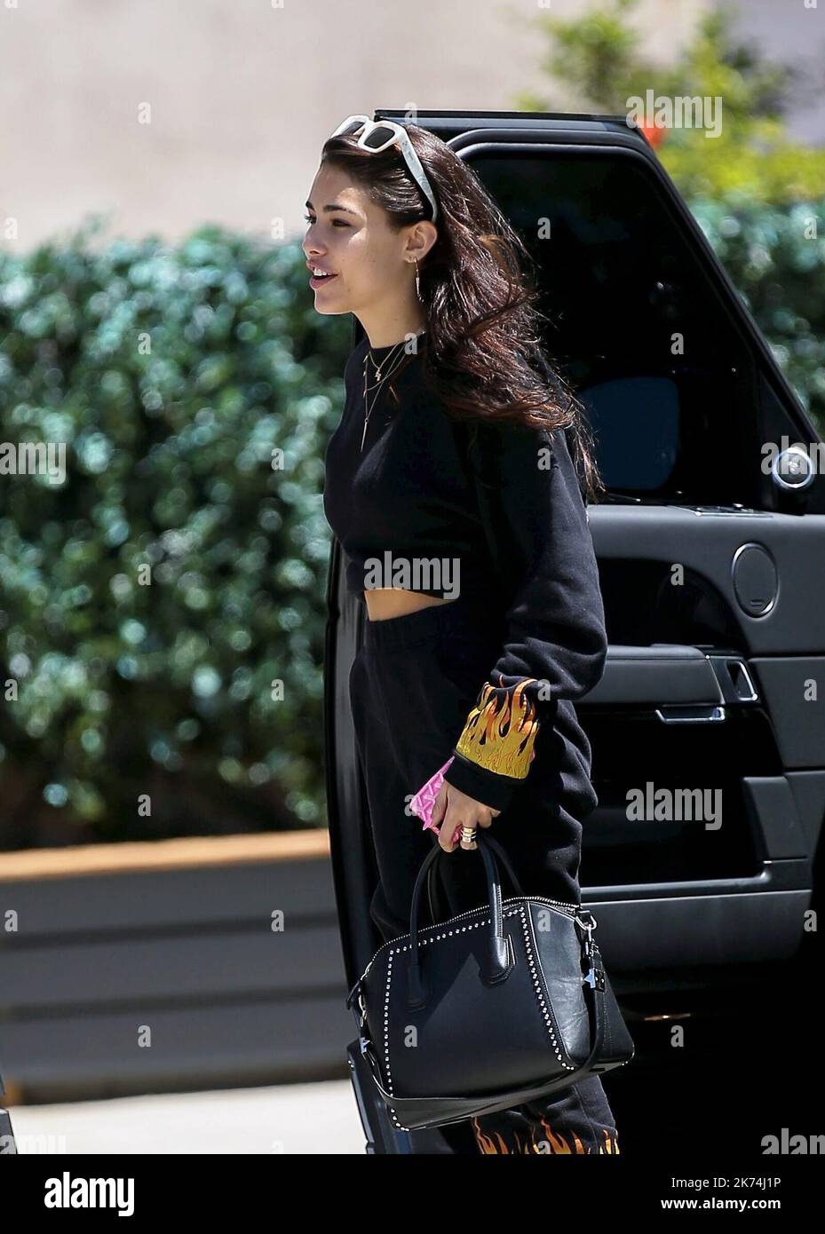 Madison Beer is seen out and about in Los Angeles, 12th June 2017 Stock ...