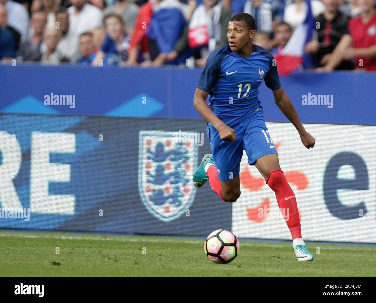 Kylian Mbappe during the International Friendly between France and ...