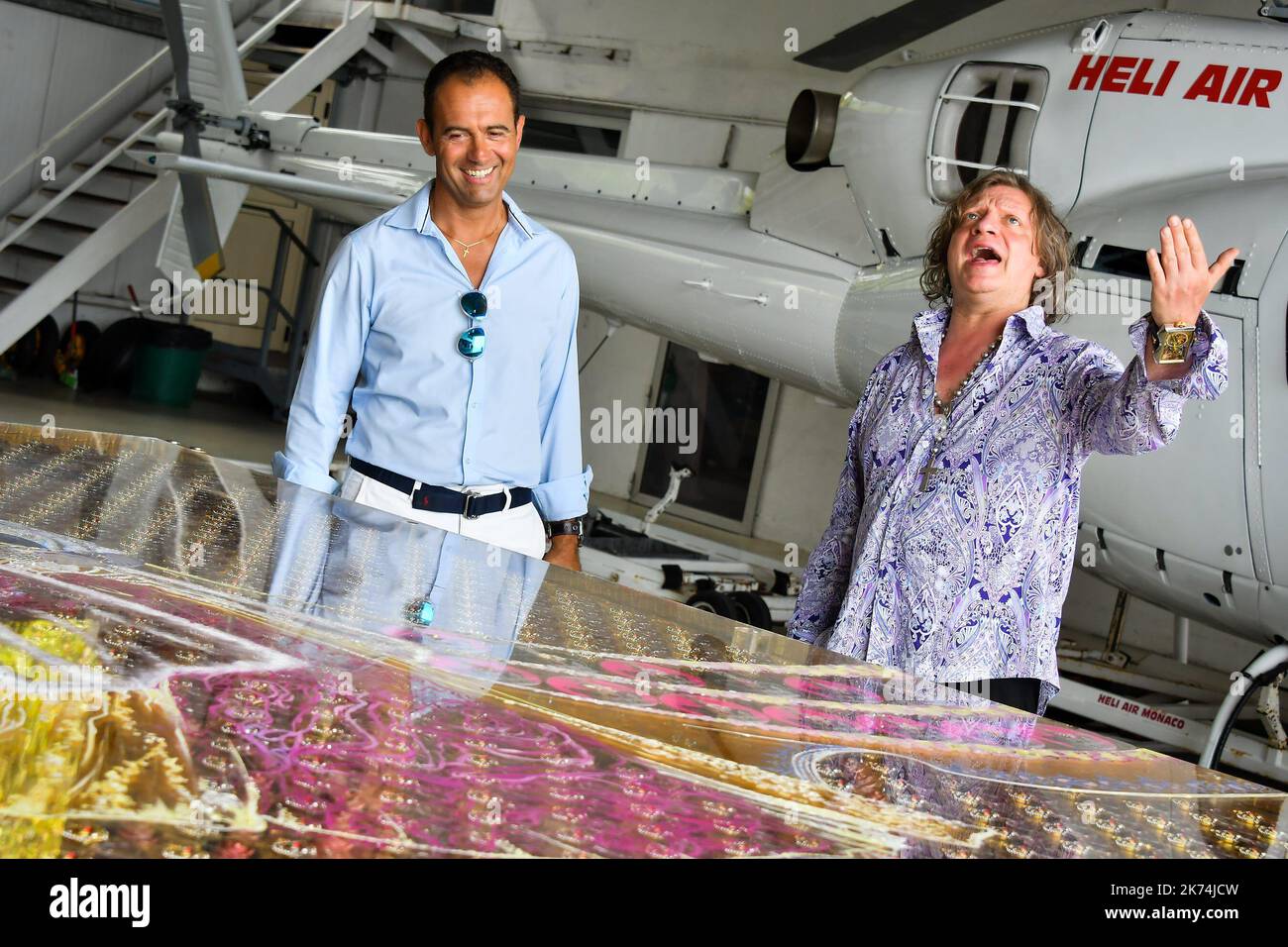 Beaulieu sur Mer, France, june 14th 2017 German-british artist Heiko ...