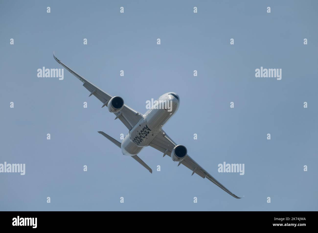 Flight Demonstration , Paris Air Show 2017 during the visit of Emmanuel ...