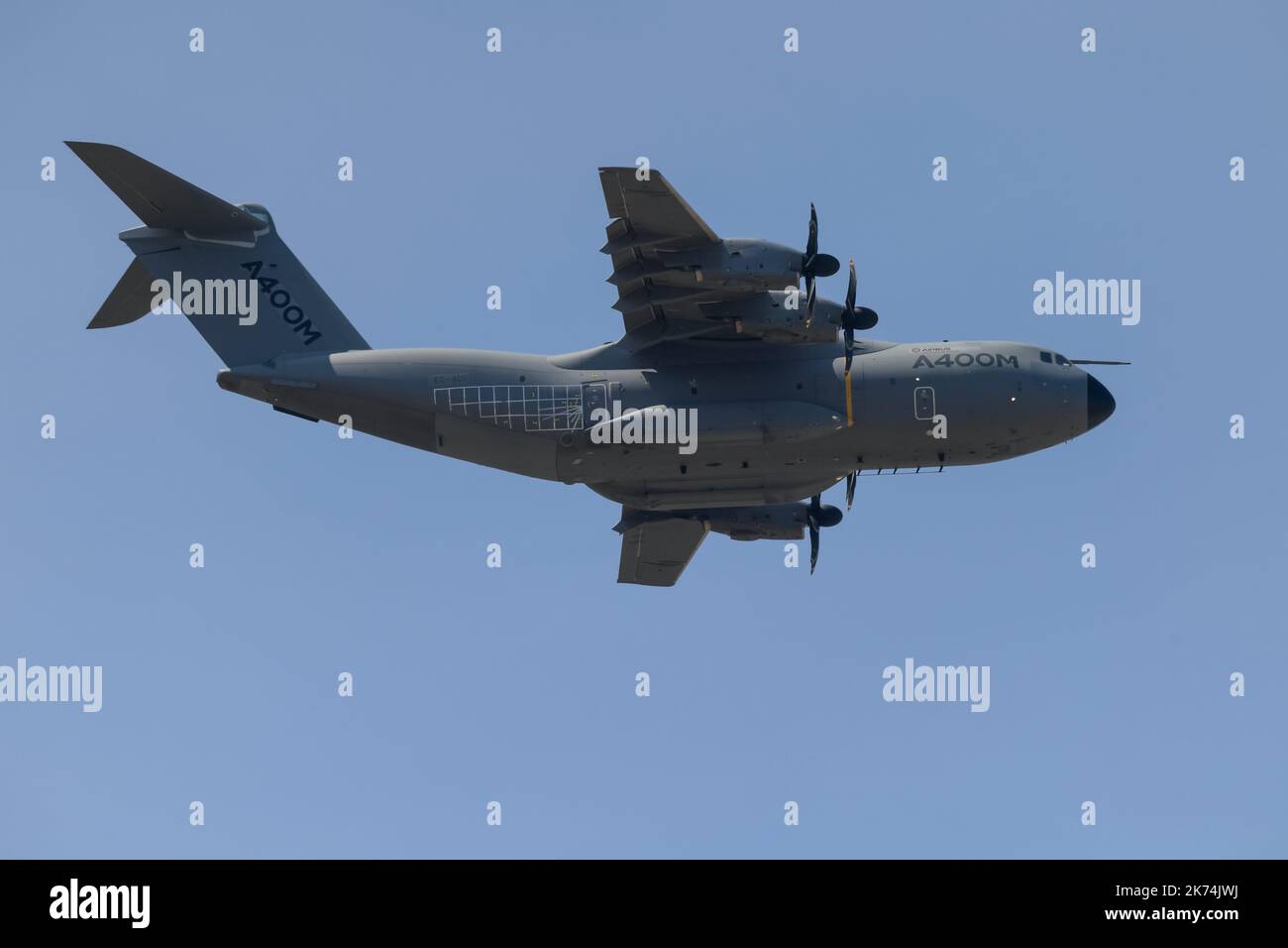 Flight Demonstration , Paris Air Show 2017 during the visit of Emmanuel ...