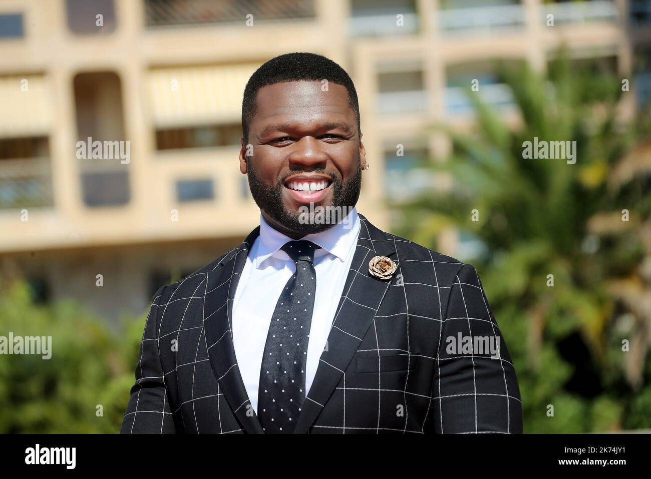 Curtis Jackson arriving at Monte Carlo, 57th Festival of Television ...