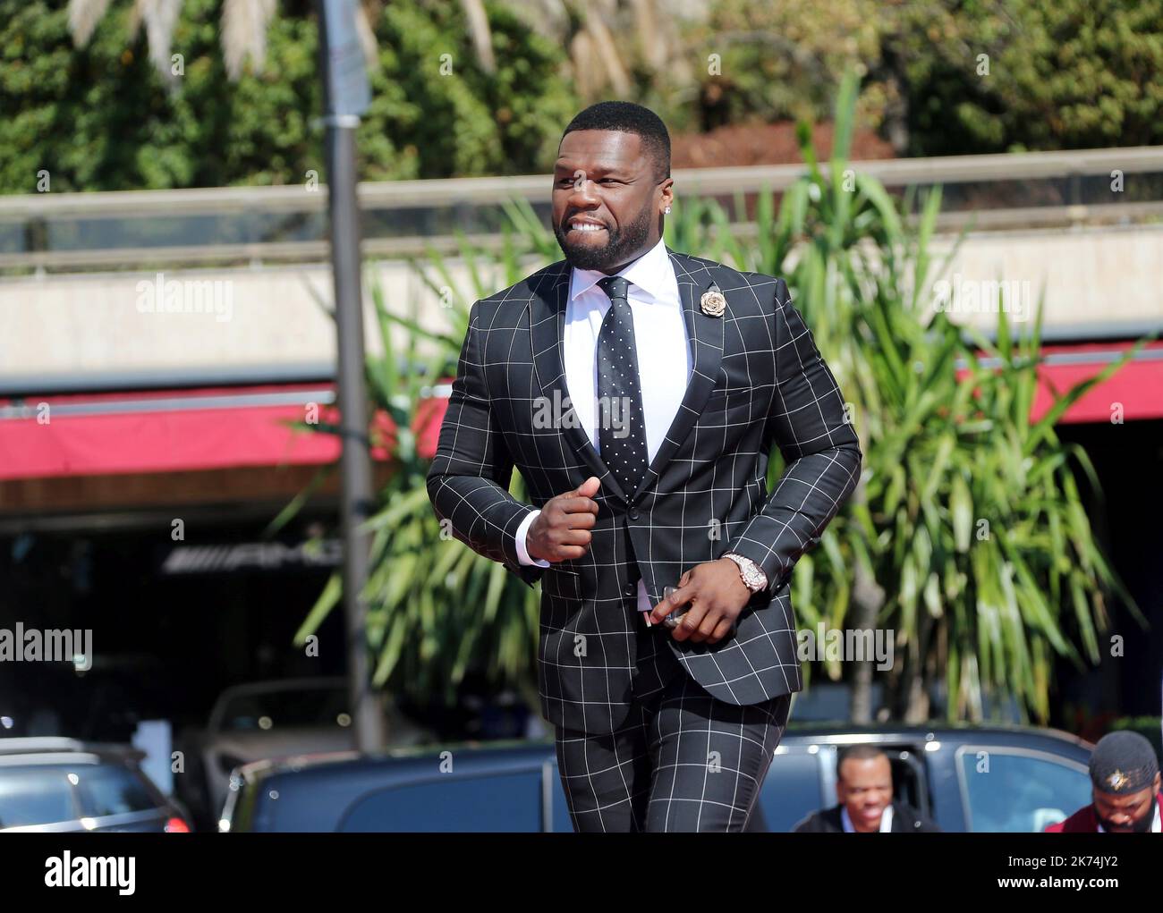 Curtis Jackson arriving at Monte Carlo, 57th Festival of Television ...