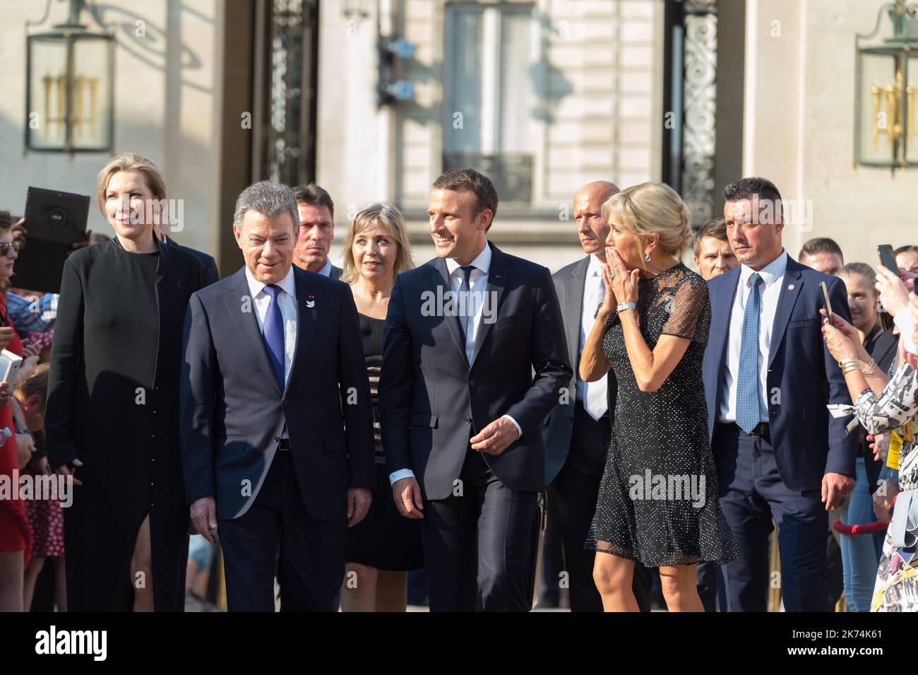 Maria Clemencia Rodriguez de Santos, Juan Manuel Santos, Emmanuel ...