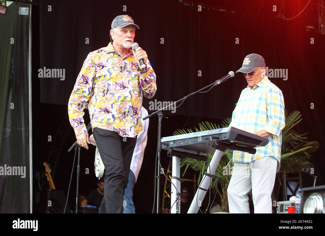The Beach Boys perform at the Retro C Trop Festival in Tilloloy, north ...