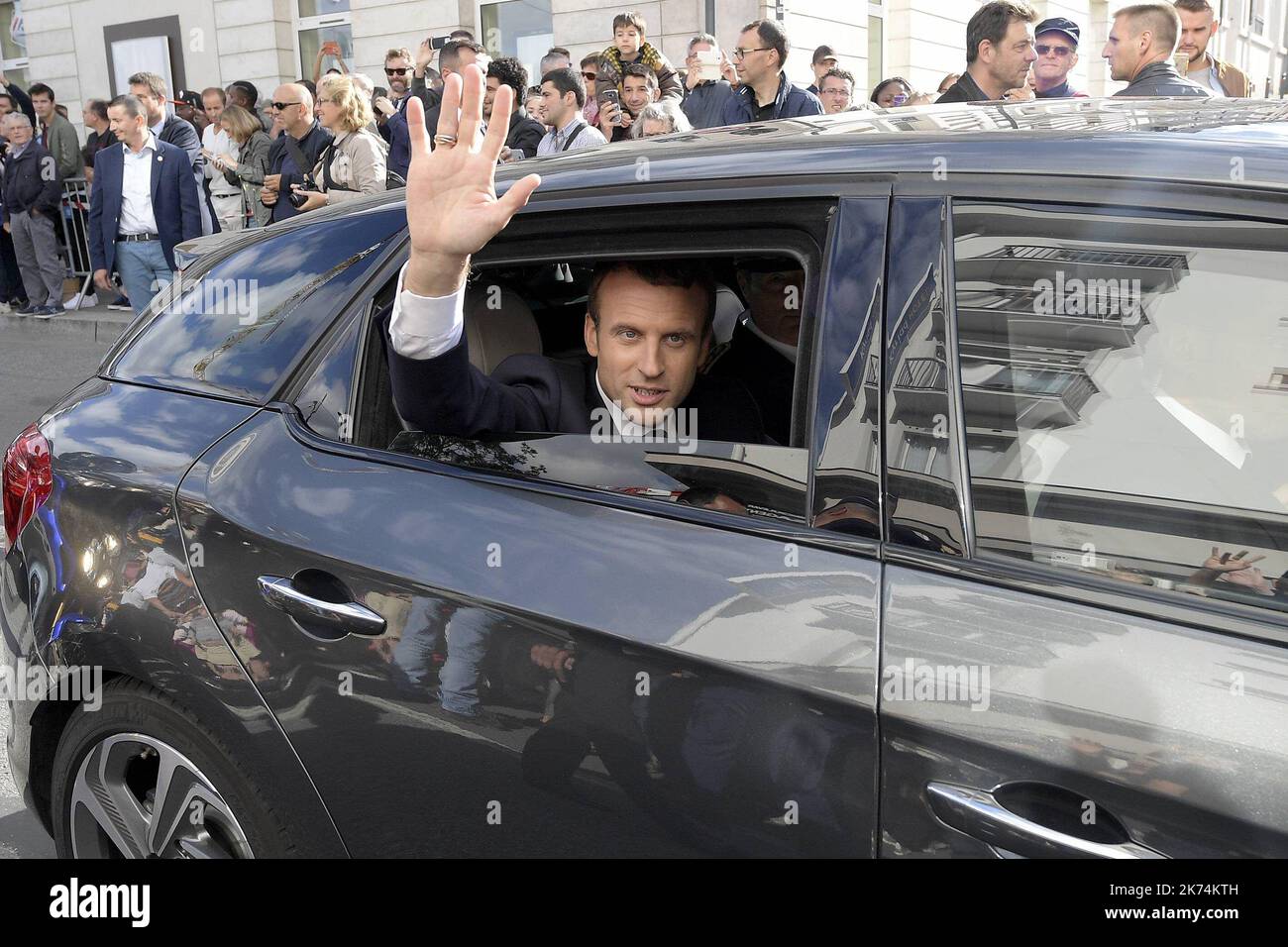 Inauguration of the high speed train for french brittany by president ...