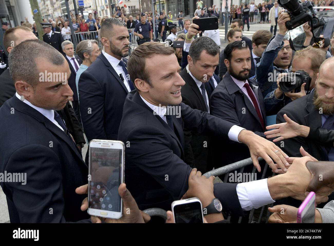 Inauguration of the high speed train for french brittany by president ...