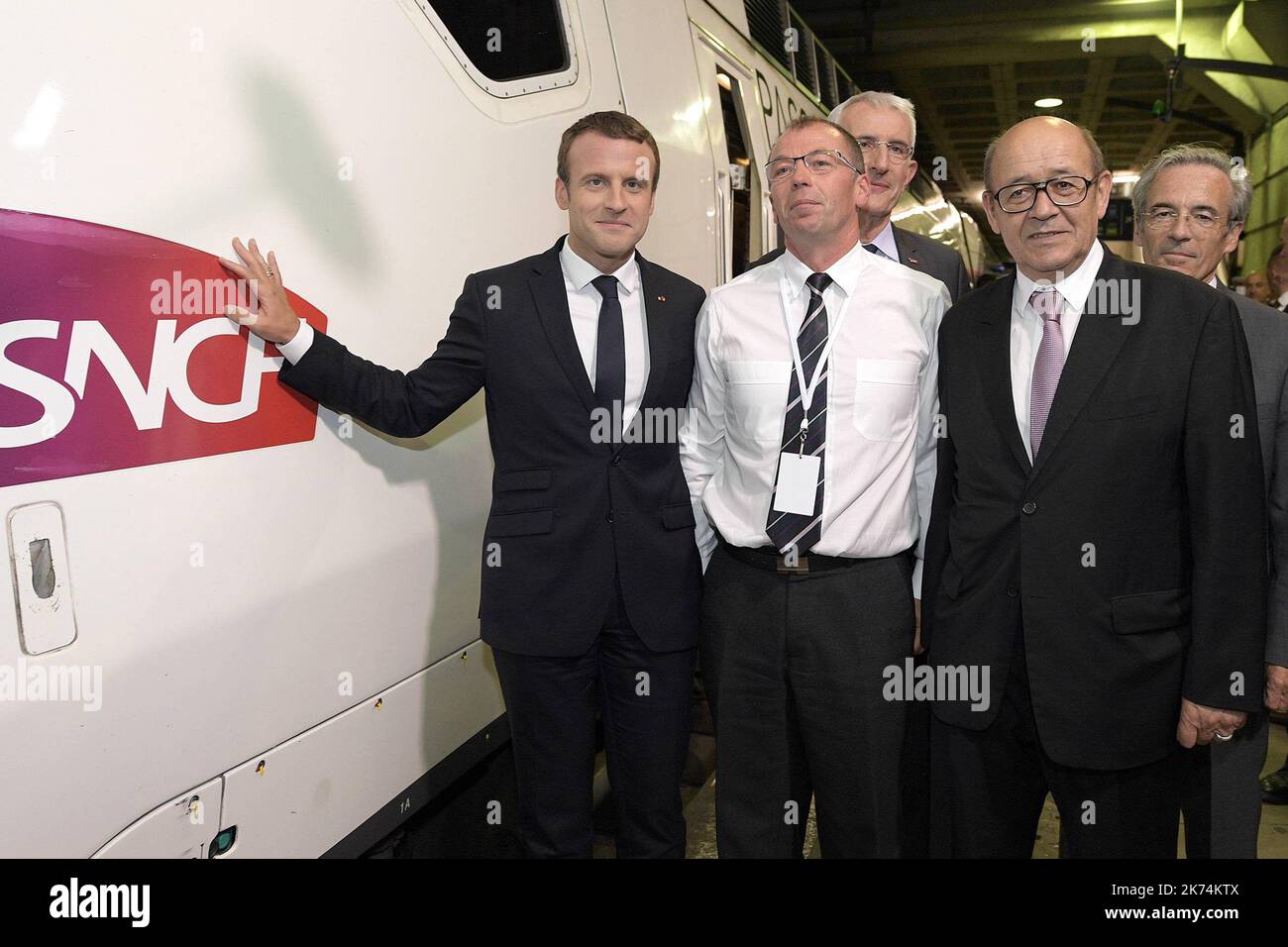Inauguration of the high speed train for french brittany by president ...