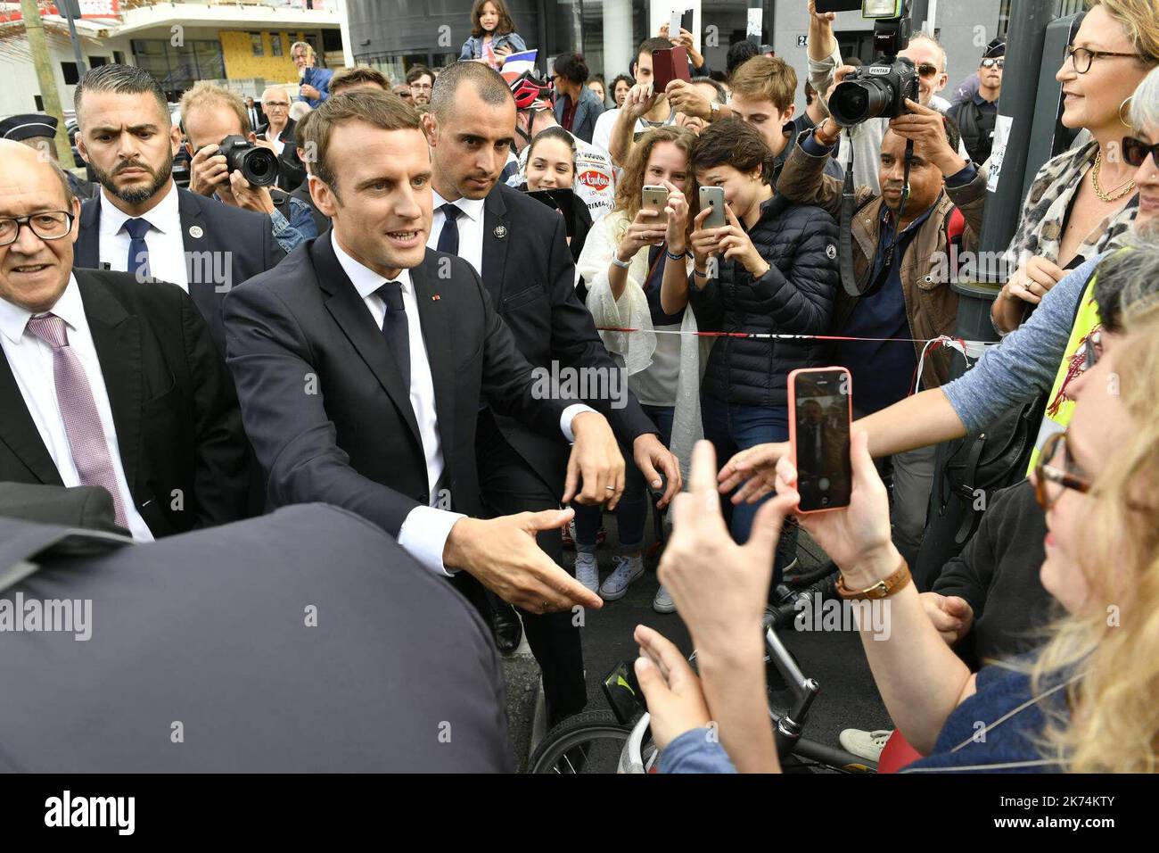 Inauguration of the high speed train for french brittany by president ...