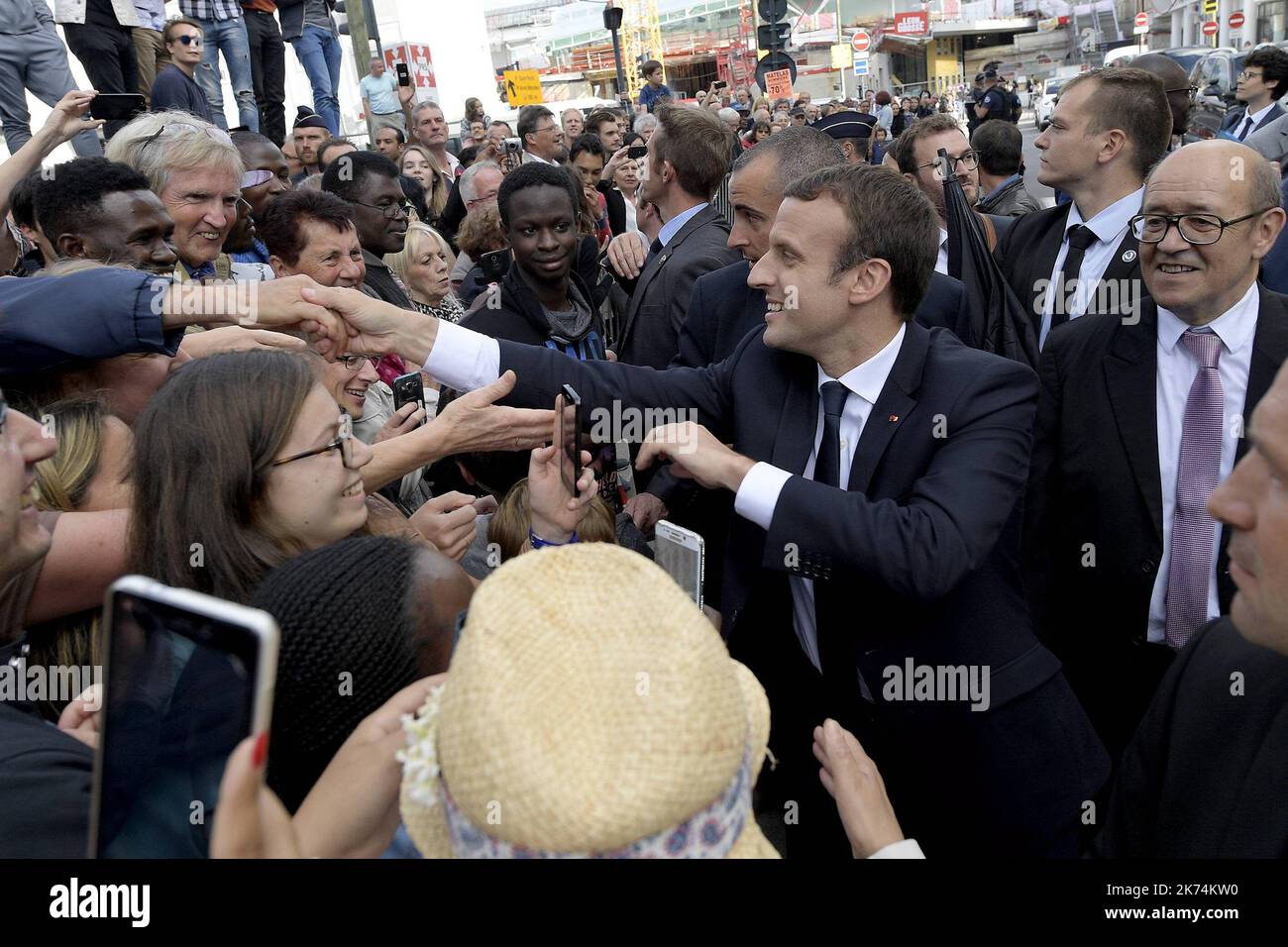 Inauguration of the high speed train for french brittany by president ...