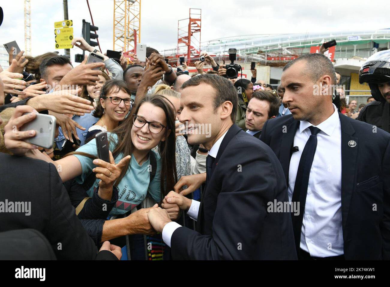 Inauguration of the high speed train for french brittany by president ...