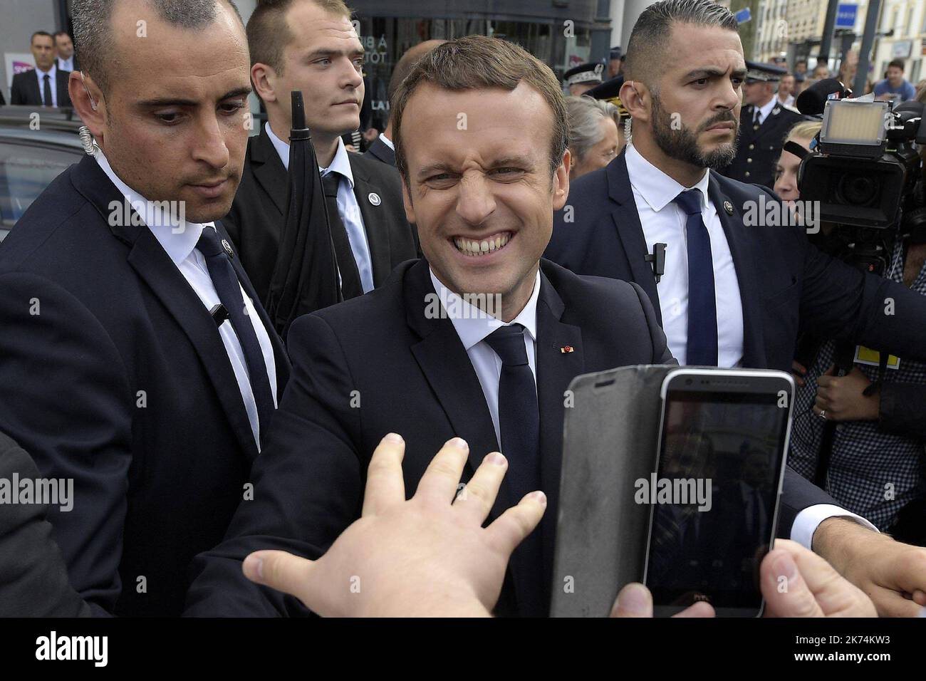 Inauguration of the high speed train for french brittany by president ...