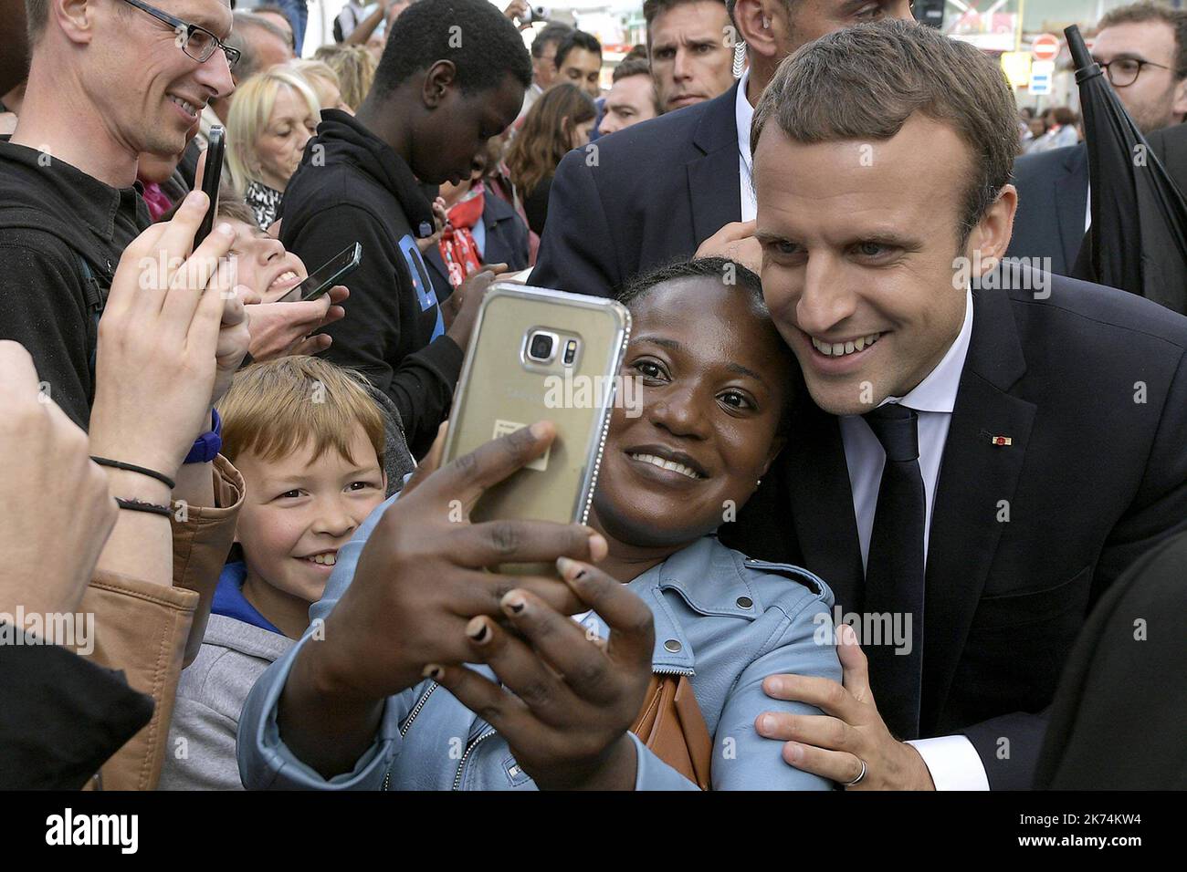 Inauguration of the high speed train for french brittany by president ...