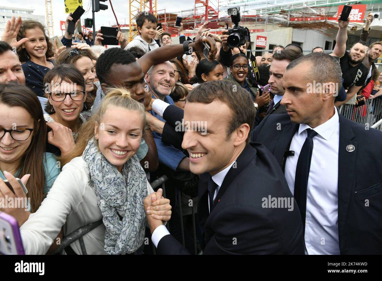 Inauguration of the high speed train for french brittany by president ...