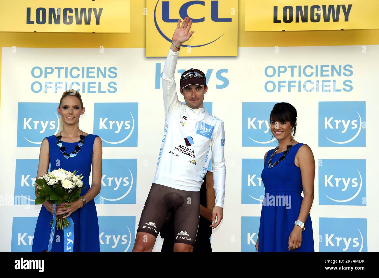 Pierre Roger LA TOUR endosse le maillot Blanc. PHOTO Alexandre MARCHI ...