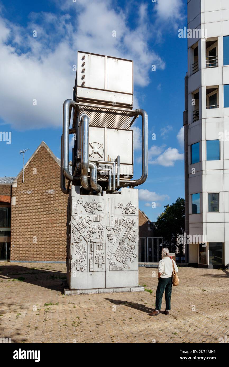 Tube station ventilation shaft cover designed by the artist Eduardo ...