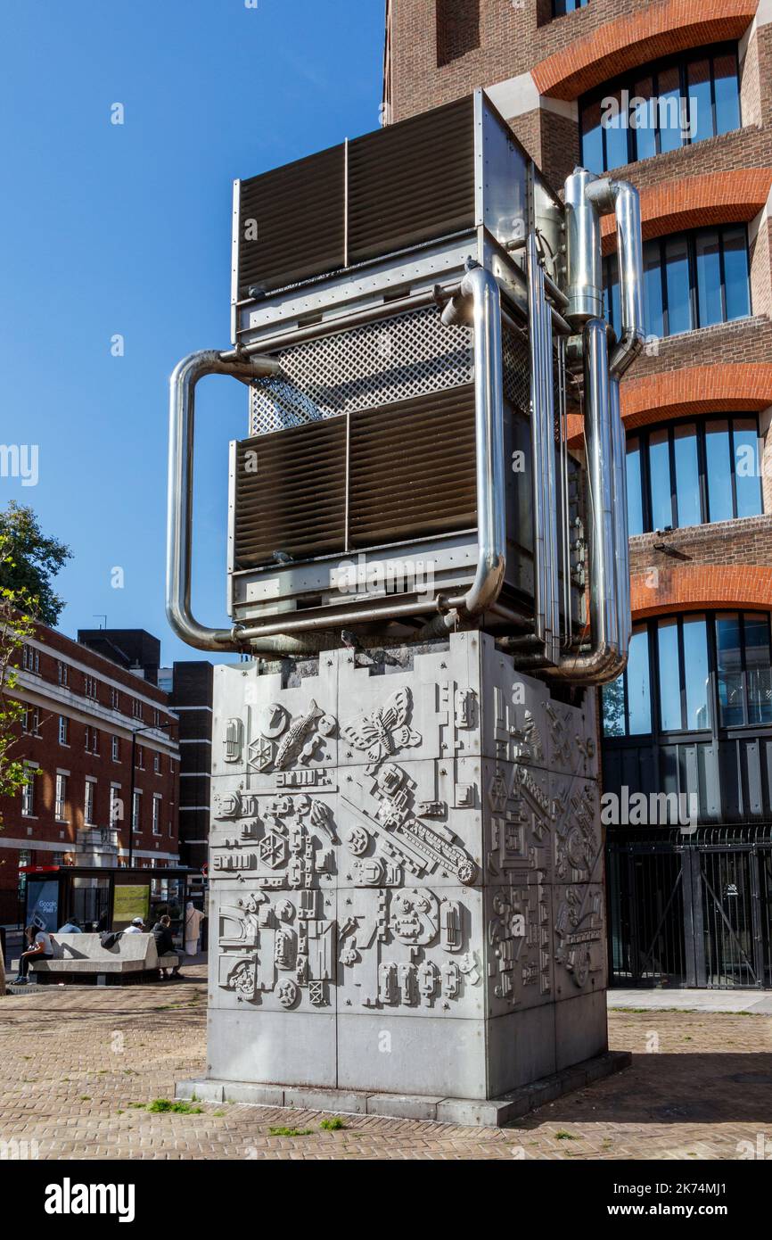 Tube station ventilation shaft cover designed by the artist Eduardo ...