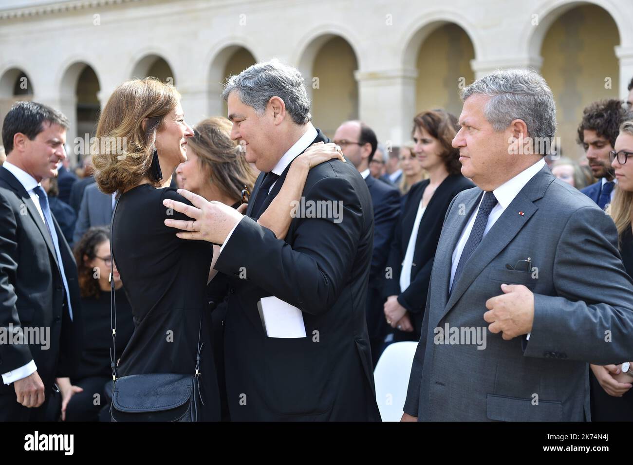 Funeral ceremony for Simone Veil, in the courtyard of the Invalides in ...