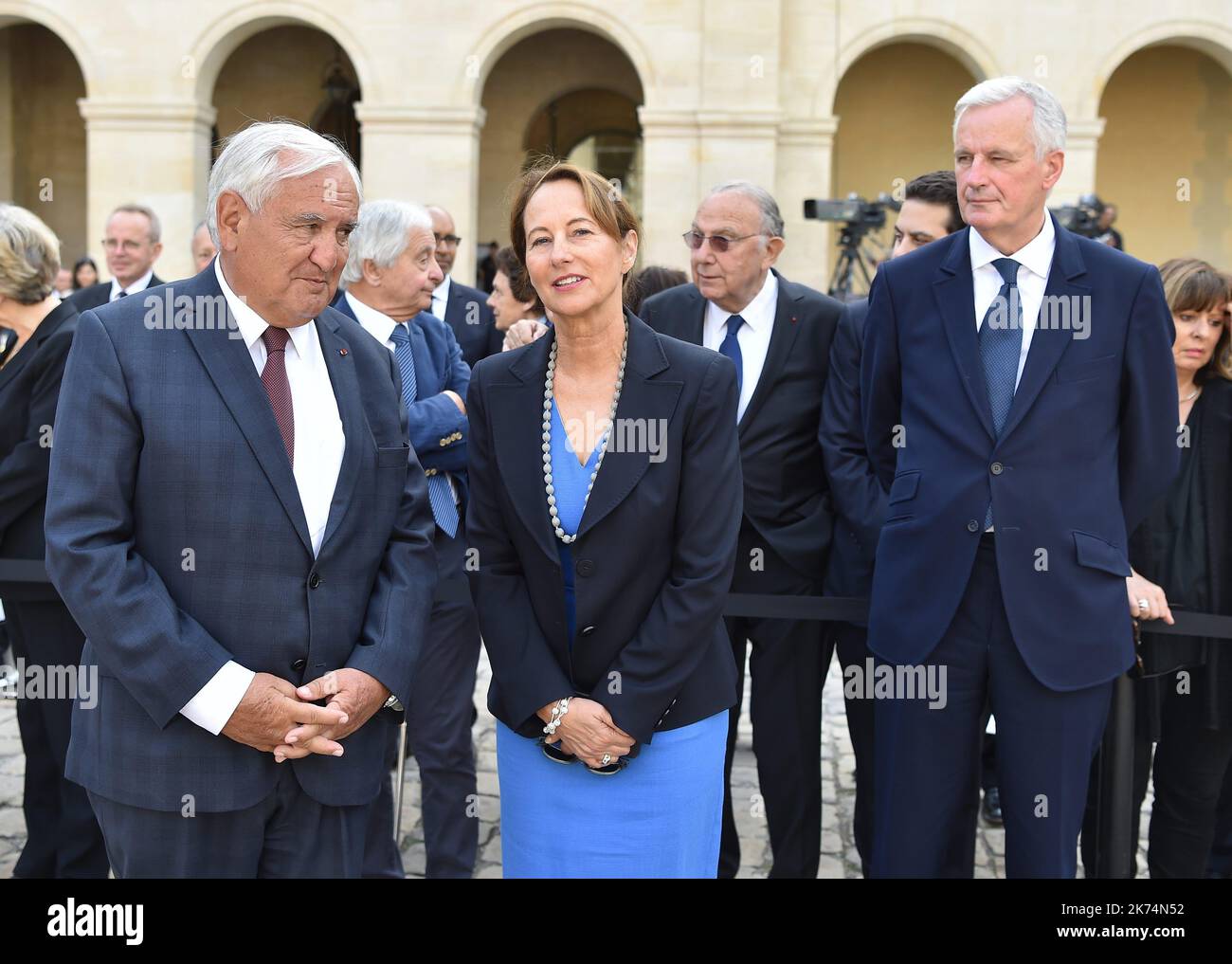 funeral ceremony for Simone Veil, in the courtyard of the Invalides in ...