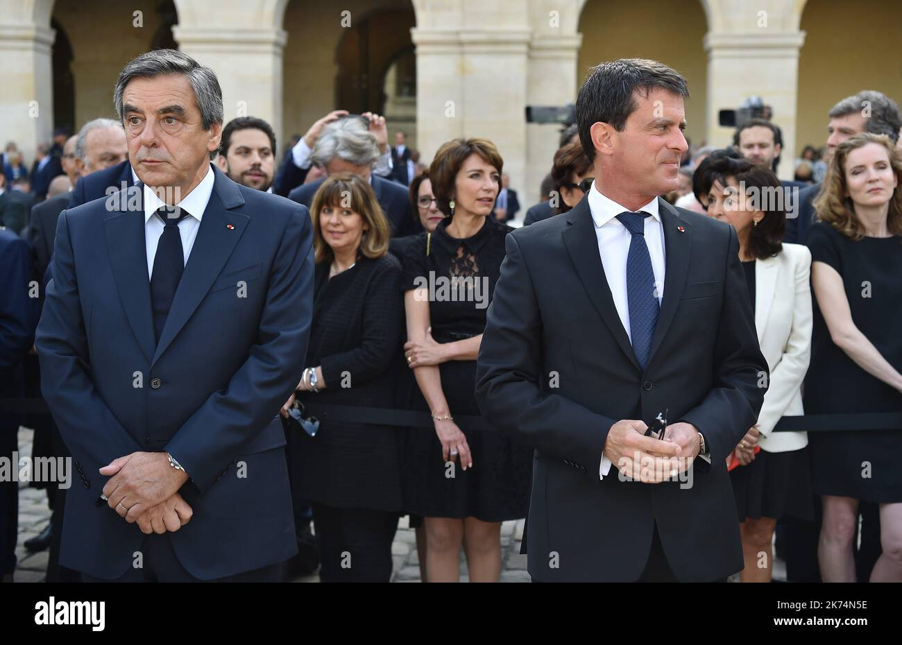 Funeral ceremony for Simone Veil, in the courtyard of the Invalides in ...