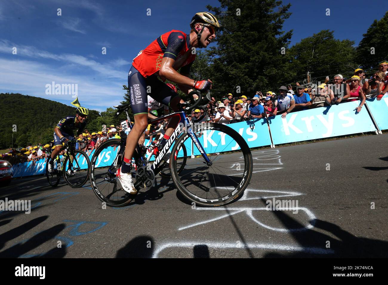 Ondrej Cink of Bahrain-Merida in action Stock Photo - Alamy