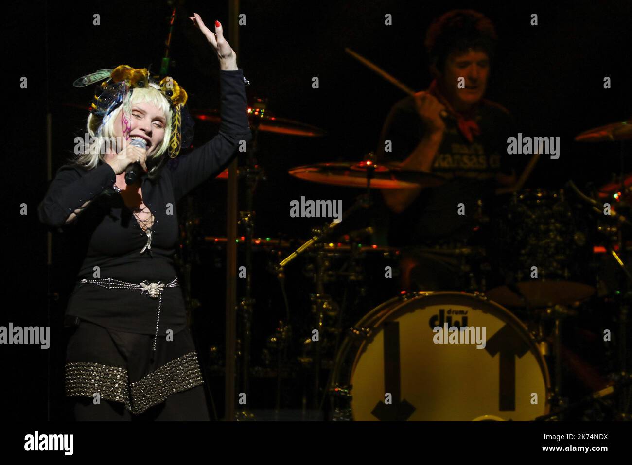 Deborah Harry performs during the Blondie concert Stock Photo - Alamy