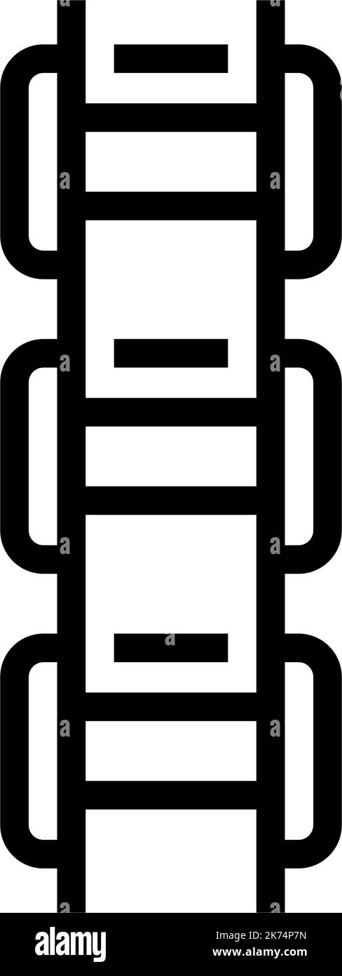 box chain line icon vector illustration Stock Vector Image & Art - Alamy