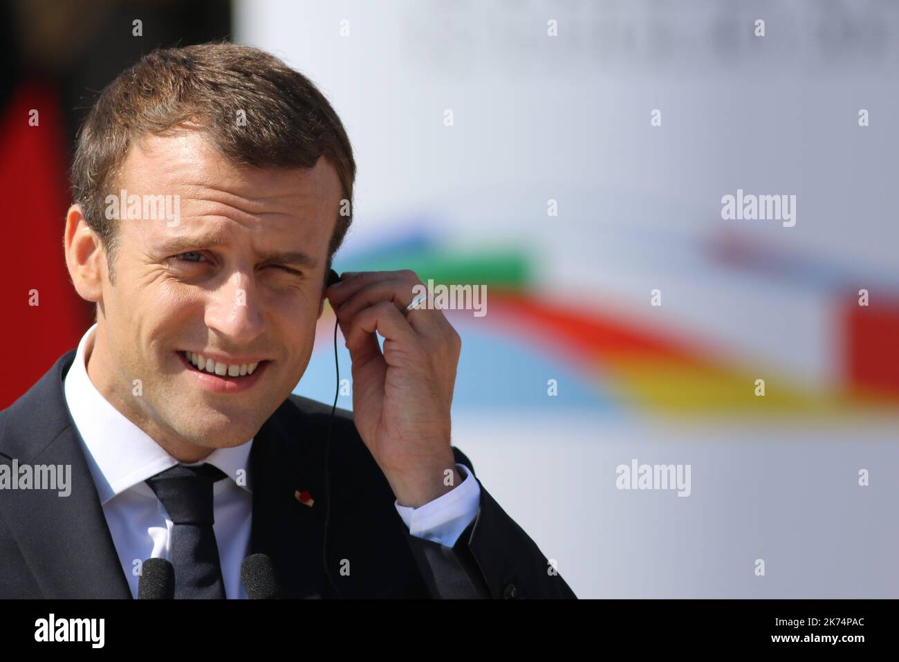 French President Emmanuel Macron at the Trieste Summit - Western ...