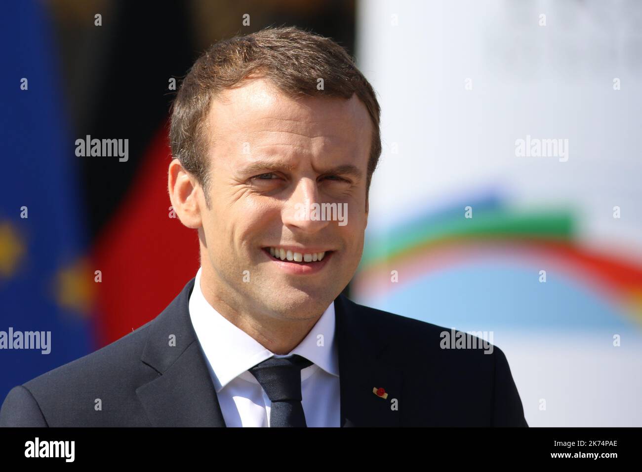 French President Emmanuel Macron at the Trieste Summit - Western ...