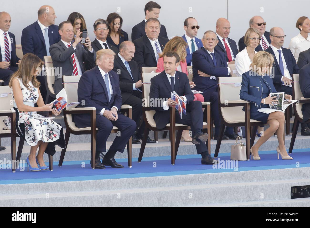 Donald Trump and Emmanuel macron Stock Photo - Alamy