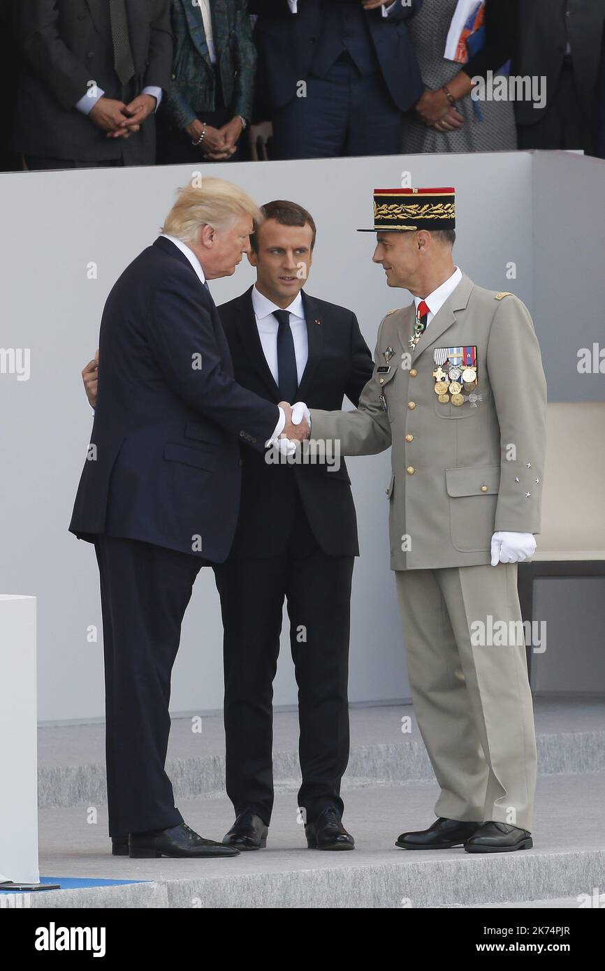 ©Leon Tanguy/MAXPPP - U.S President Donald Trump and French President ...